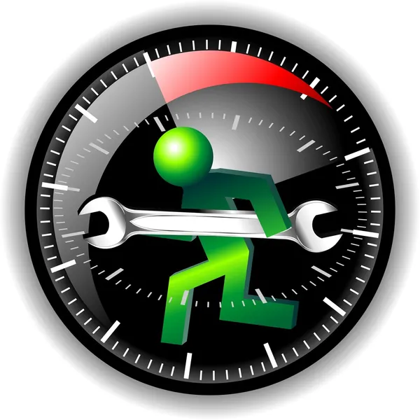 24 hour maintenance logo — Stock Vector © art1art #12789491