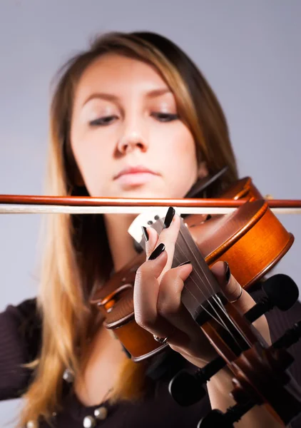 Woman playing on violin - Stock Image - Everypixel