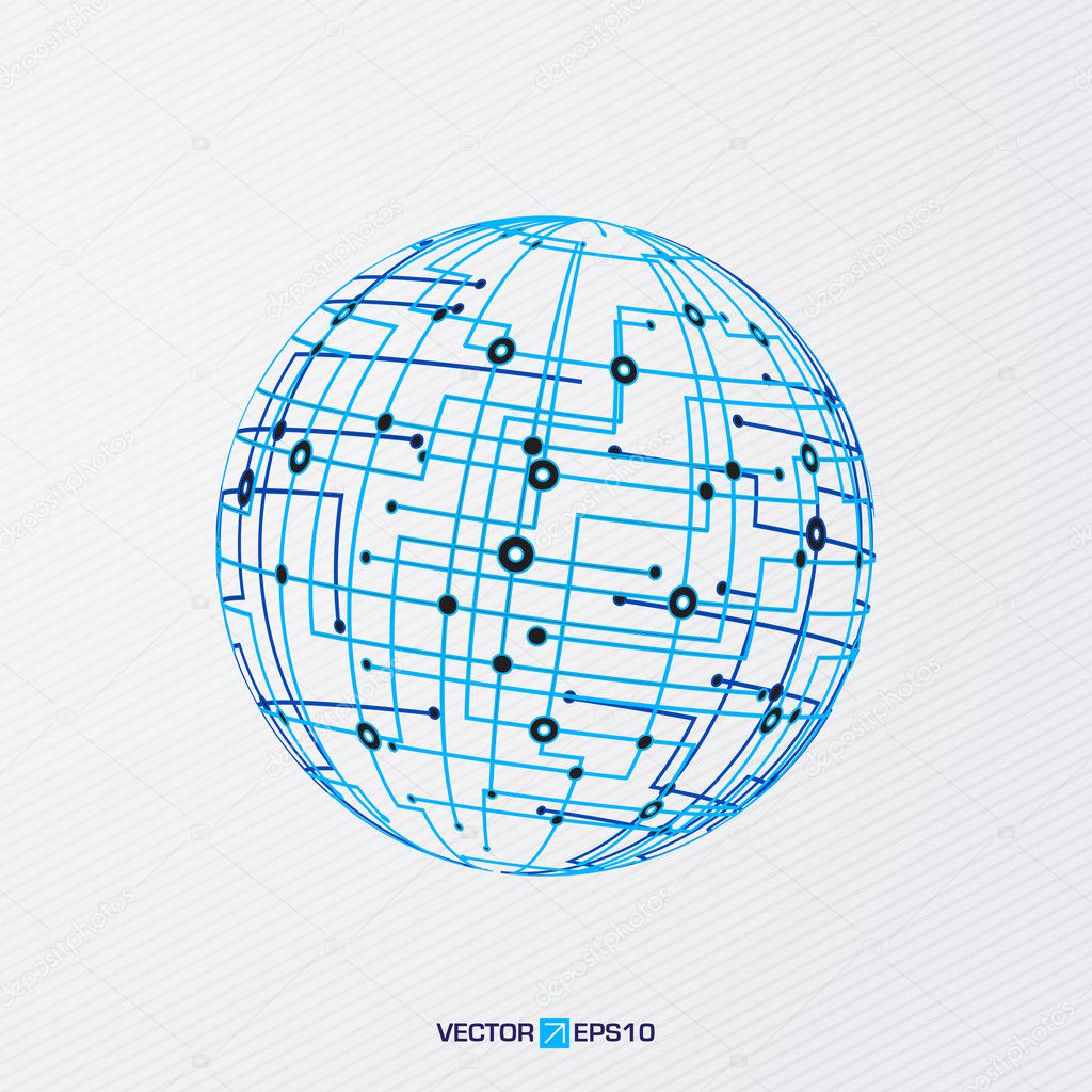 Abstract technology globe — Stock Photo © photolux #39524287