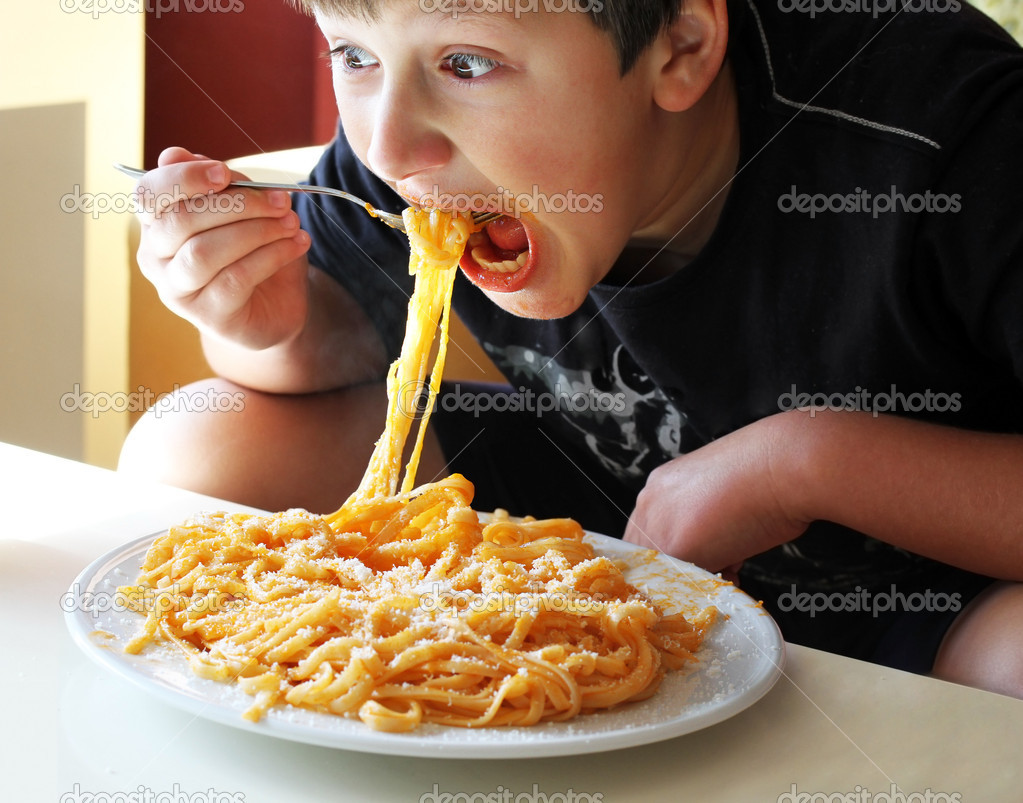 Kid Eating Spaghetti Meme