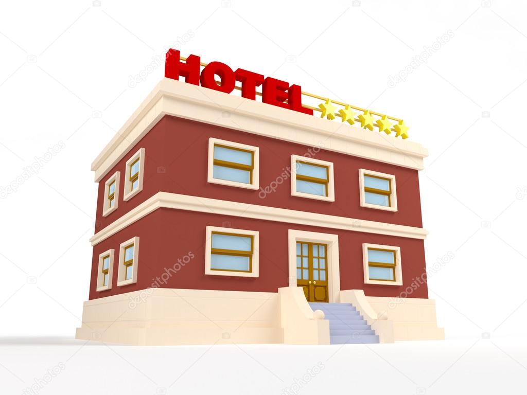 3d hotel building — Stock Photo © ilterriorm #40215179