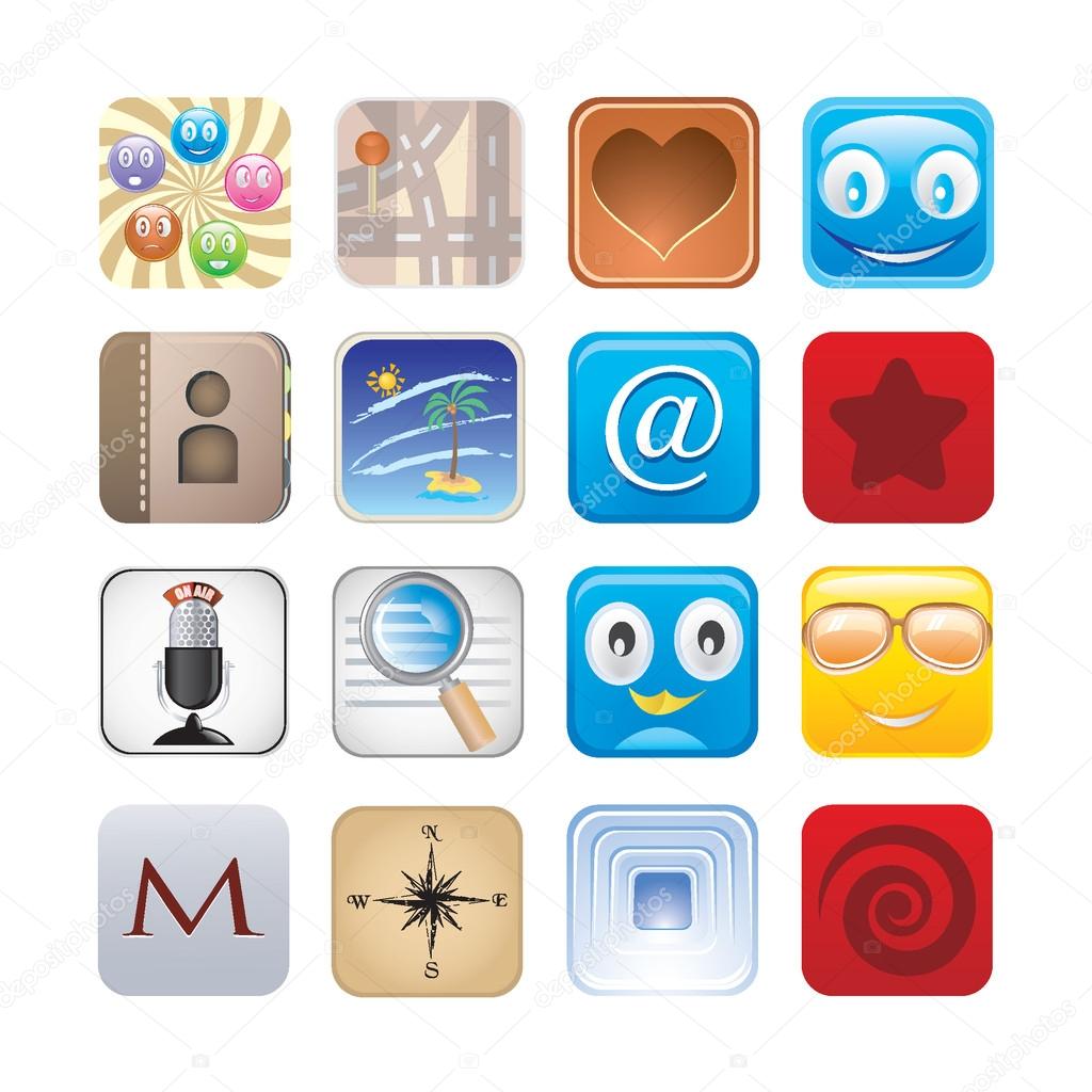 Social apps Stock Vector Image by ©Ika777 #12685023