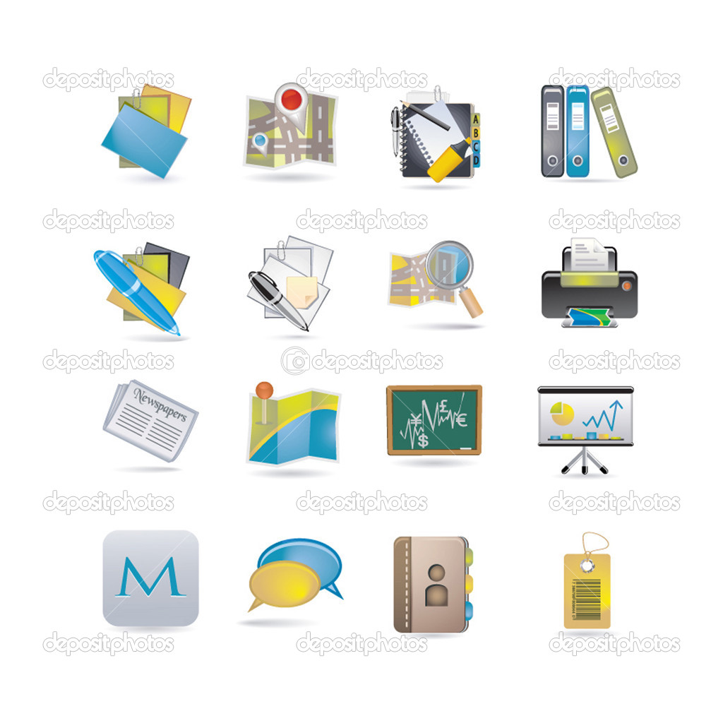 Paper and document set Stock Vector Image by ©Ika777 #29275027
