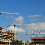 Cranes and construction of microdistrict Stock Photo by ©ssuaphoto ...