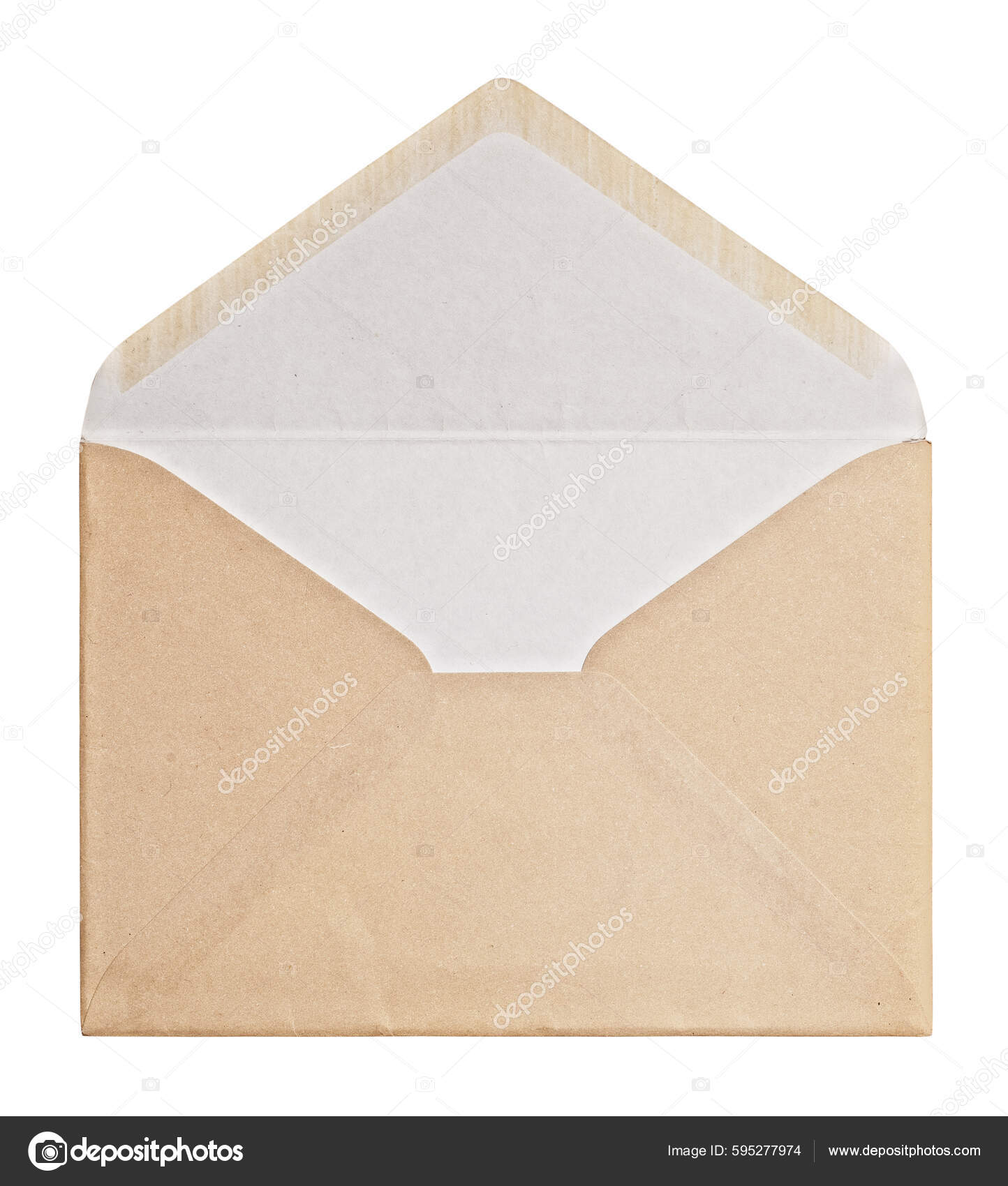 Brown Envelope White Background Clipping Path Stock Photo by ©elnavegante 595277974