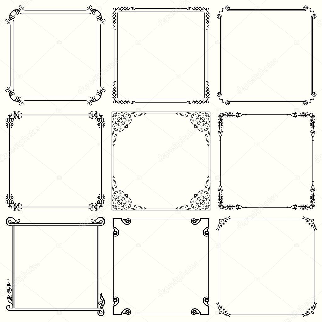 Decorative frames Stock Illustration by ©Den.Barbulat #12402959