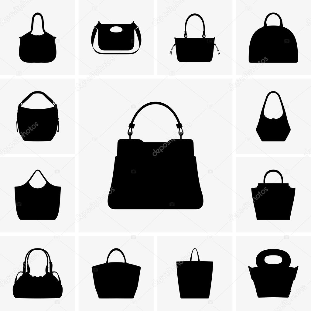 Ladies Handbags — Stock Vector © Den Barbulat 28570945