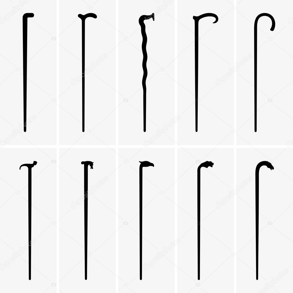 Walking sticks — Stock Vector © Den.Barbulat #38060379