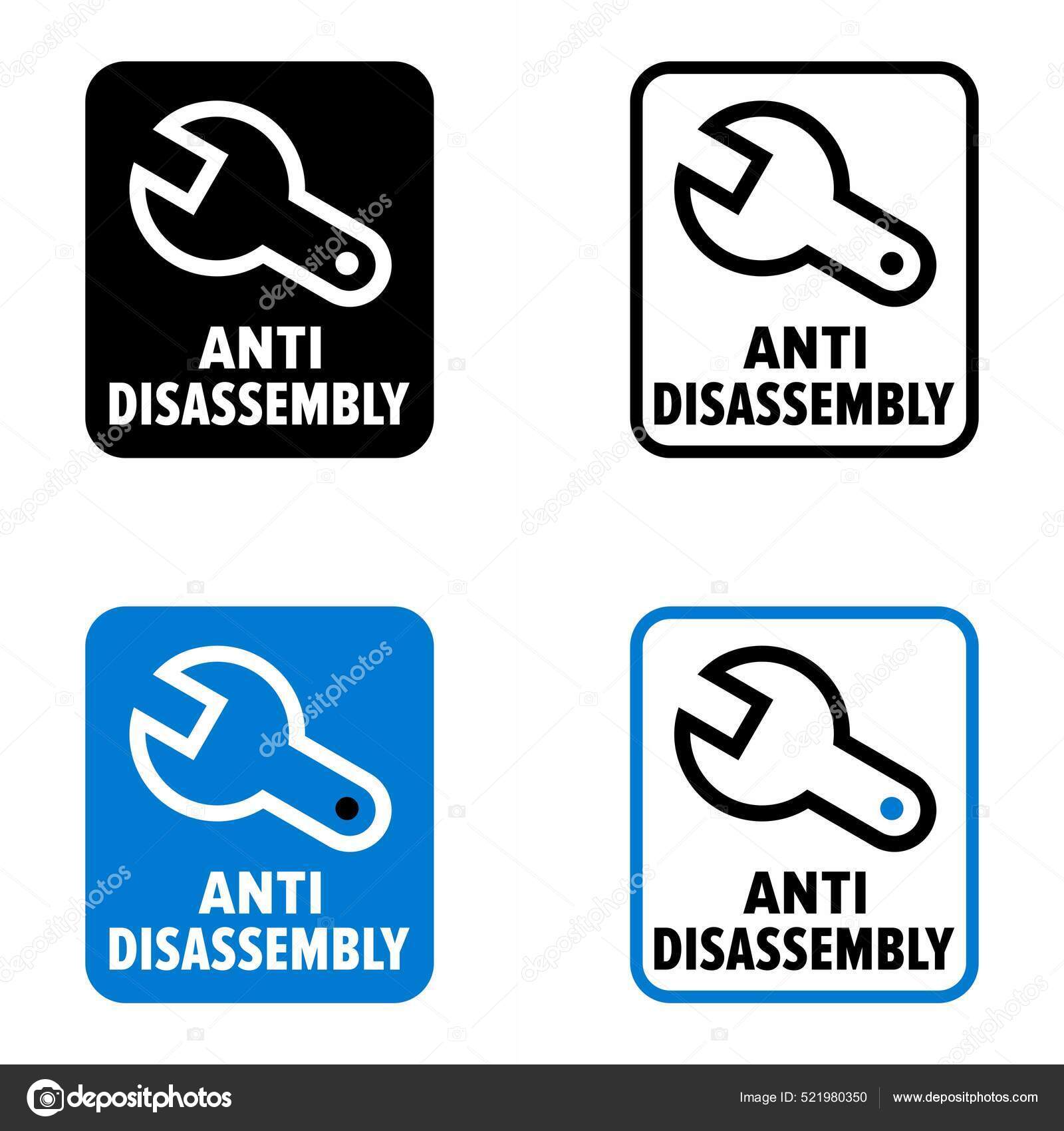 Disassembly Technique Information Sign Stock Vector by ©Den.Barbulat ...