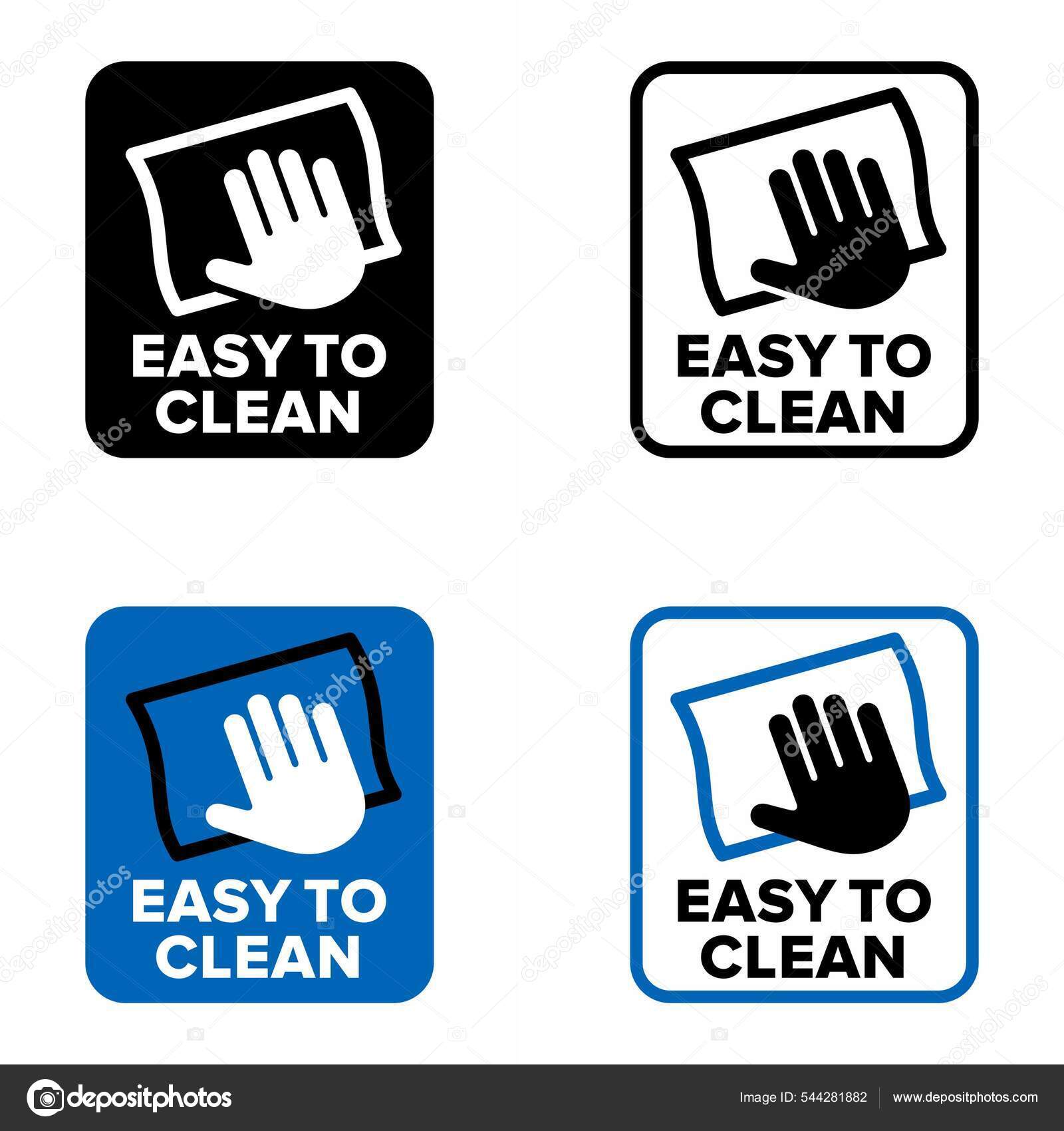 Easy Clean Vector Information Sign Stock Vector by ©Den.Barbulat 544281882