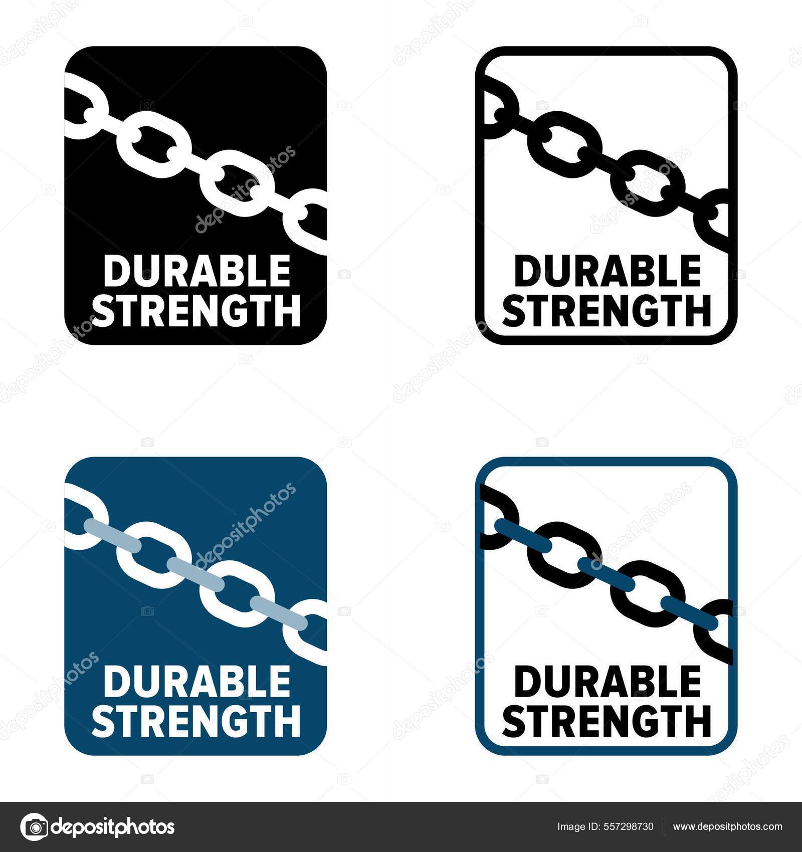 Durable Strength Vector Information Sign Stock Vector Image by ©Den ...