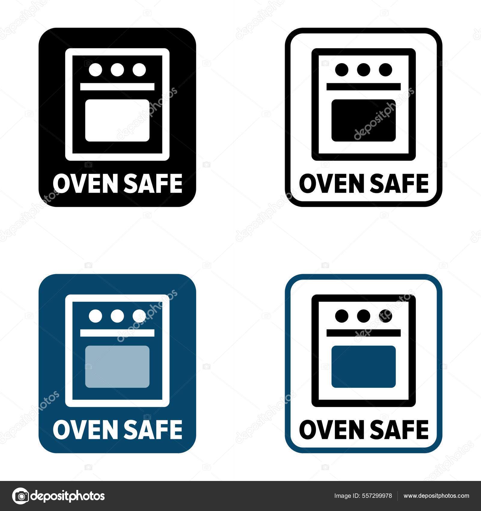 Oven Safe Vector Information Sign Stock Vector Image By ©denbarbulat 557299978