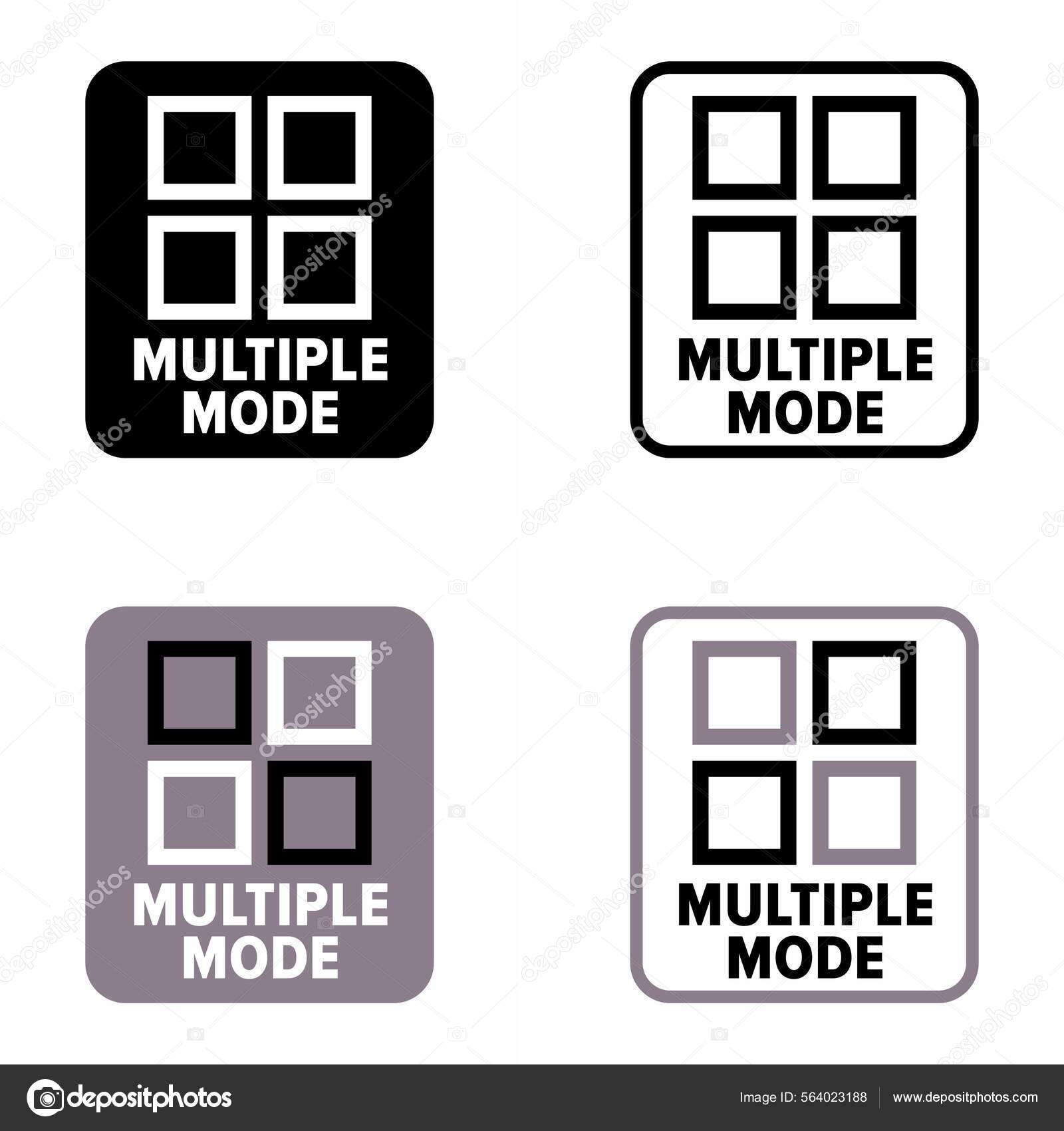 Multiple Mode Vector Information Sign Stock Vector Image by ©Den ...