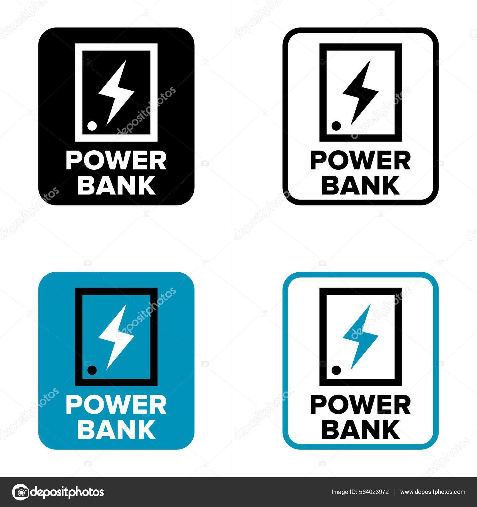 Power Bank Vector Information Sign Stock Vector Image by ©Den.Barbulat ...