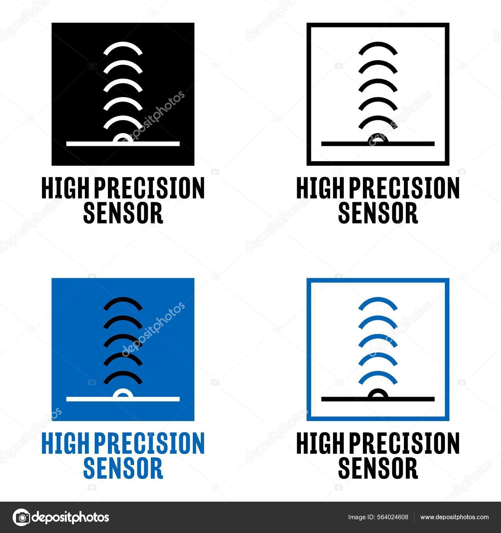 High Precision Sensor Vector Information Sign Stock Vector Image by ...