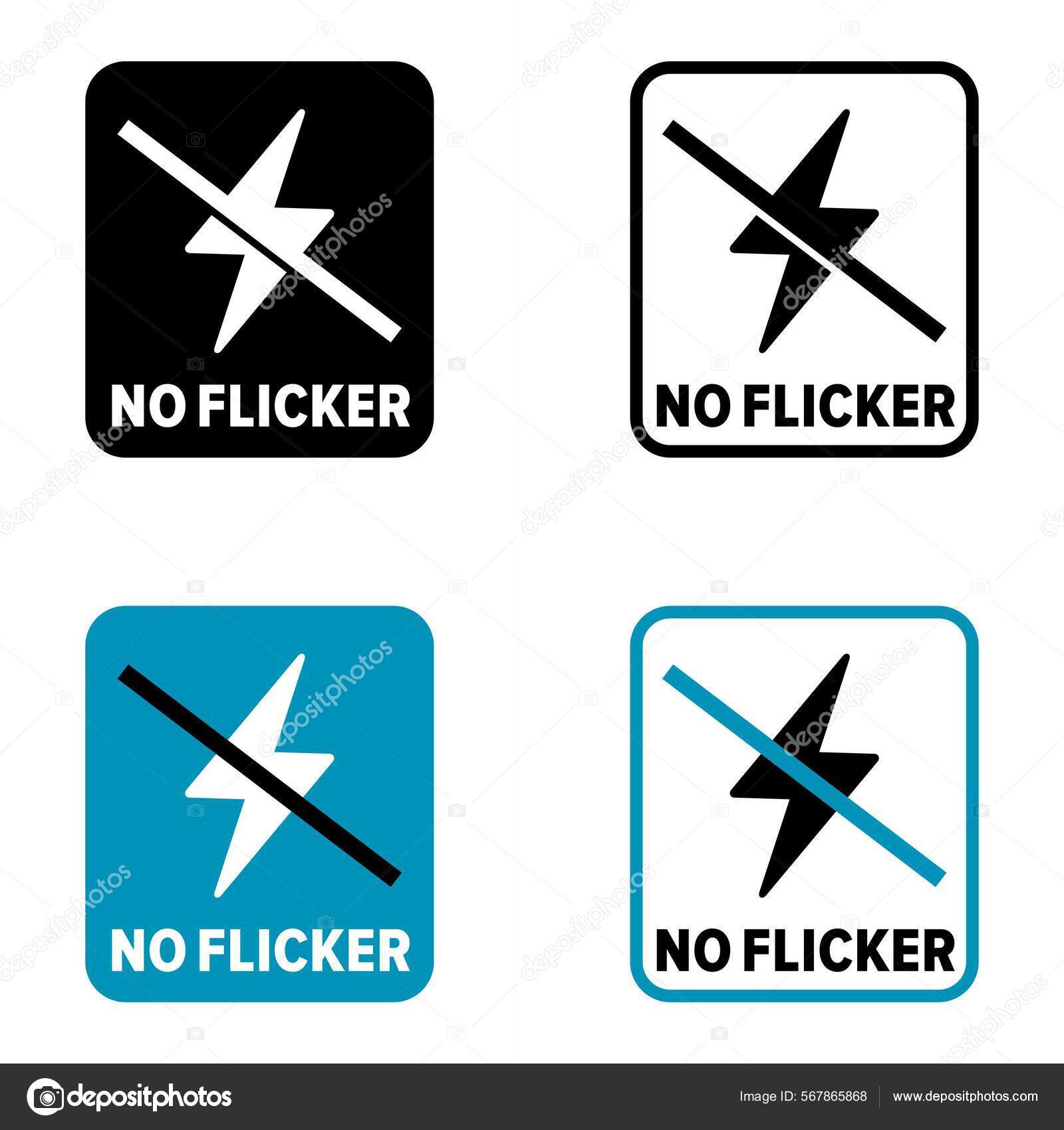 Flicker Vector Information Sign Stock Vector by ©Den.Barbulat 567865868