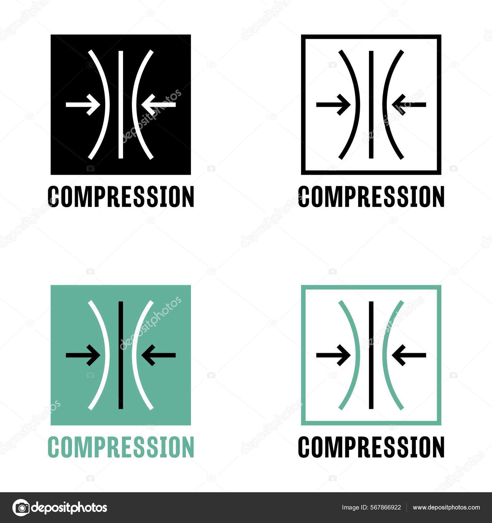 Compression Property Vector Information Sign Stock Vector by ©Den ...