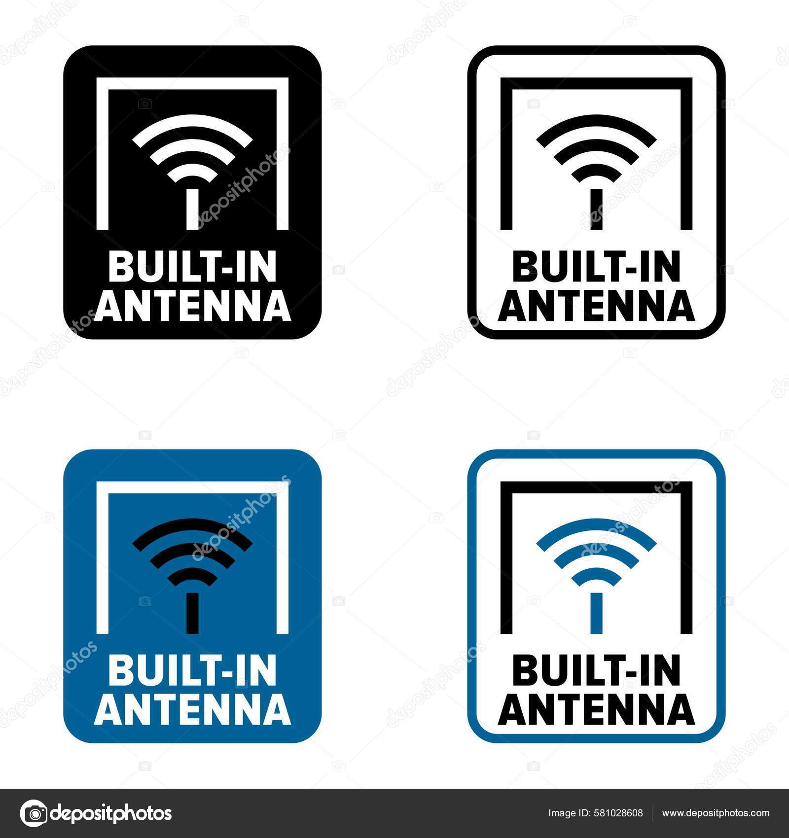 Tanda Informasi Vektor Antena Terbinaname Vektor Stok oleh ©Den ...