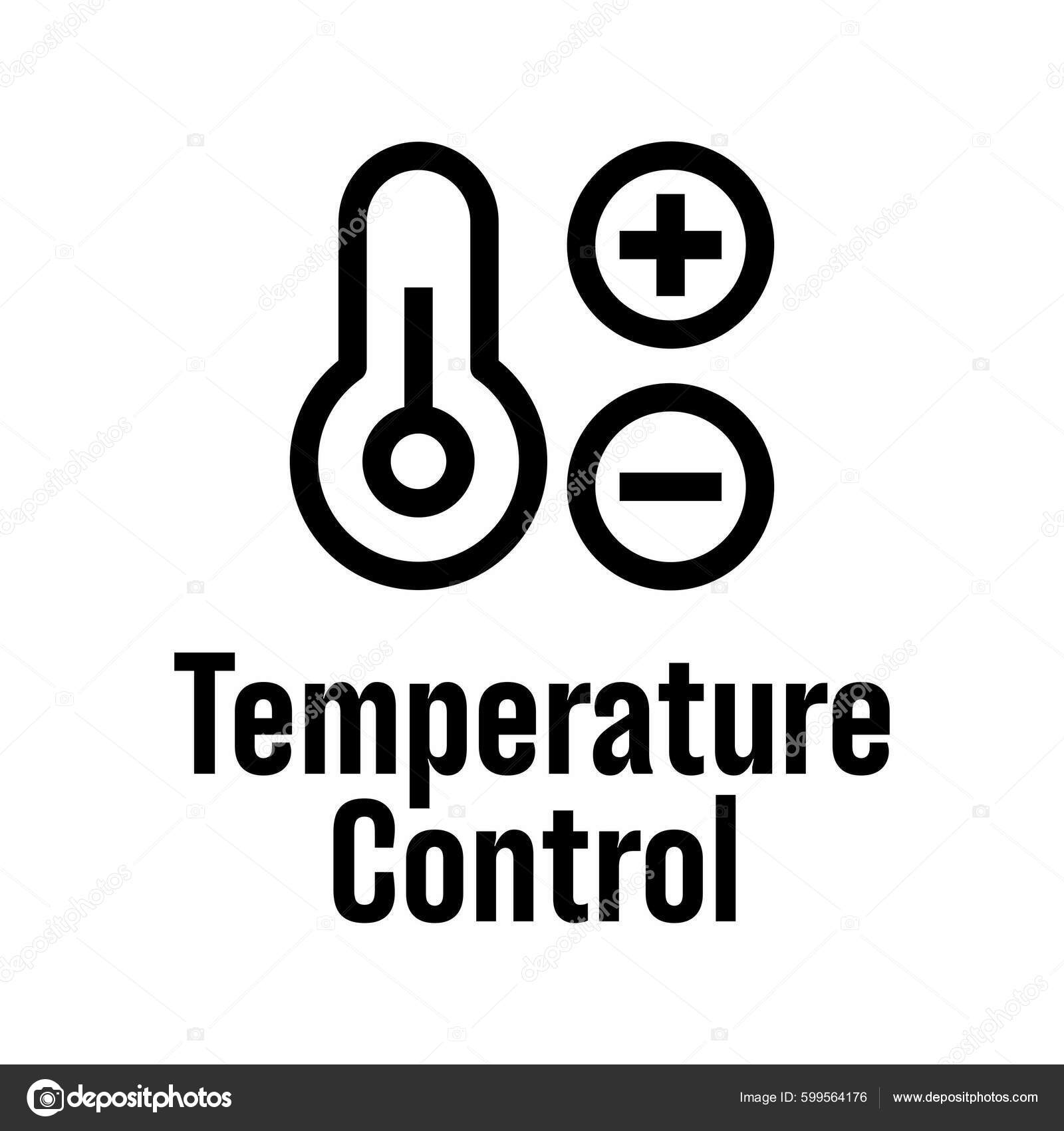 Temperature Control Vector Information Sign Stock Vector by ©Den ...
