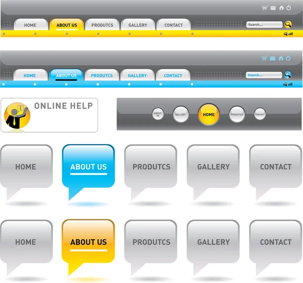 Web navigation templates Stock Vector Image by ©tumanyan #35263603