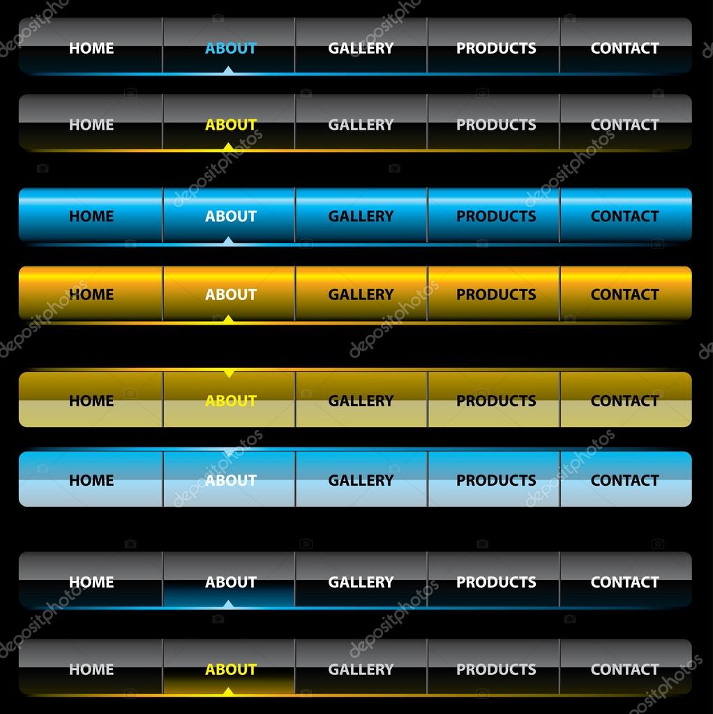 Web navigation templates Stock Vector Image by ©tumanyan #35263603