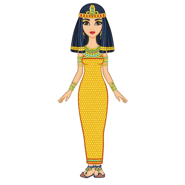 Animation Egyptian Princess Ancient Clothes Wig Gold Jewelry Queen ...