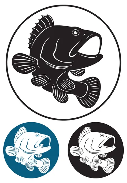 ᐈ Redfish logos stock illustrations, Royalty Free grouper vectors | download on Depositphotos®