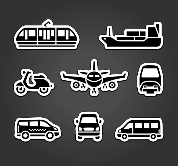 Transportation icon set Stock Vector Image by ©soleilc #12535008