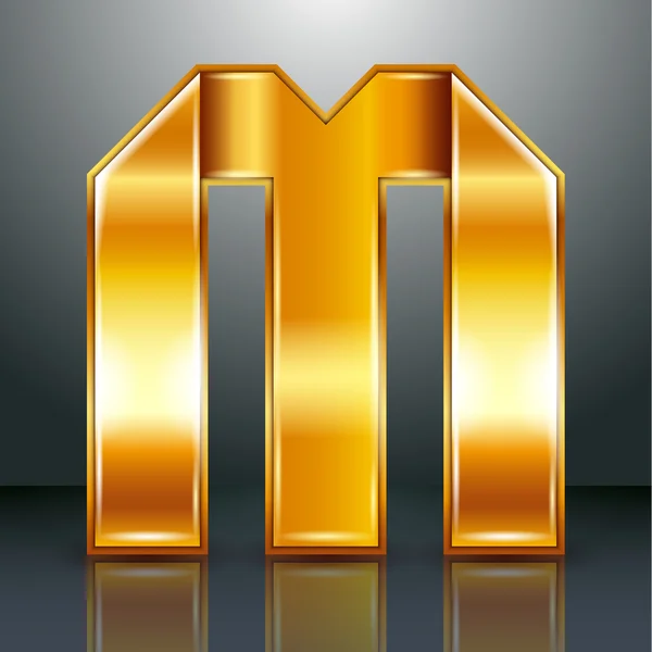 Golden letter m Stock Vectors, Royalty Free Golden letter m ...