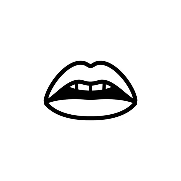 Sexy Lips Open Mouth Cartoon Illustration Stock Vector Image By ©wantos28 590654388