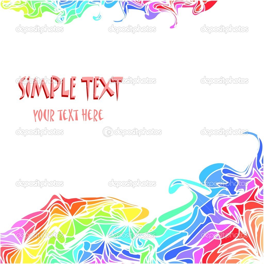 Сolorful background with simple text Stock Vector Image by ©Mudryuk ...