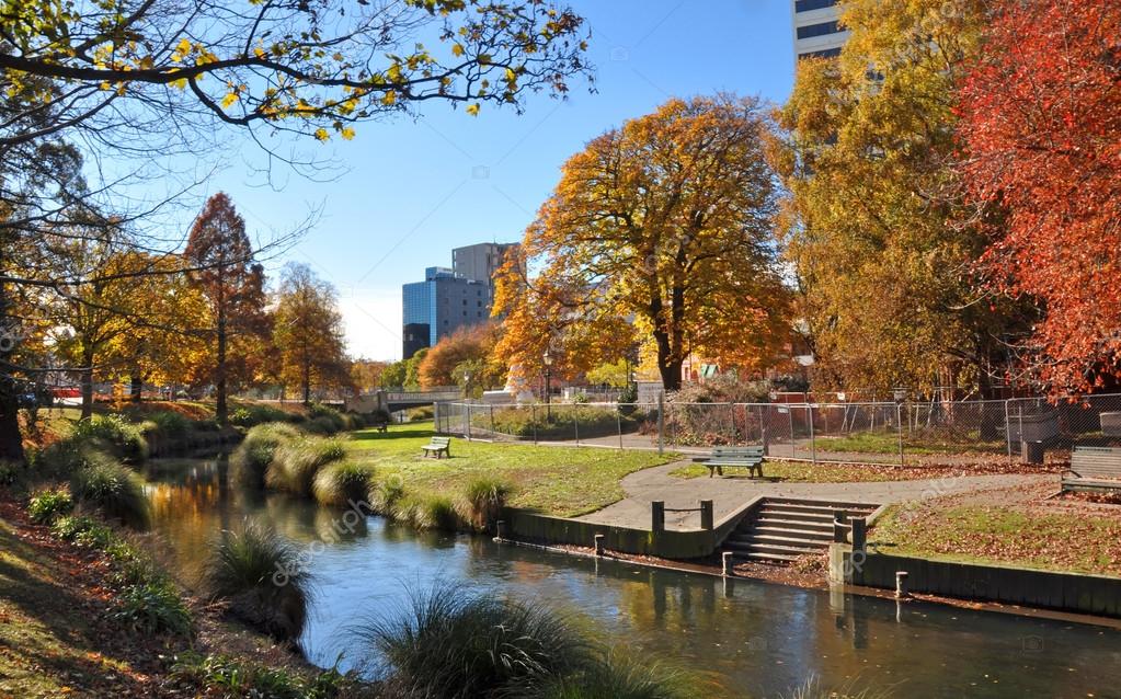 Christchurch City & Avon River in Autumn – Stock Editorial Photo ...