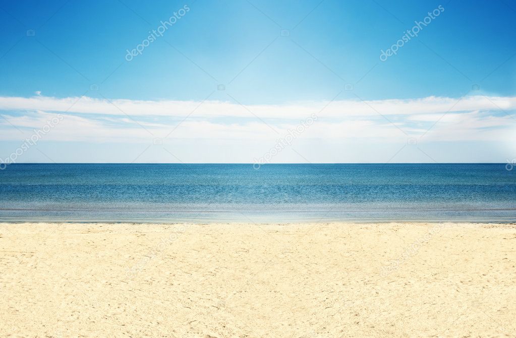 Empty beach. Stock Photo by ©Fotana 13540974