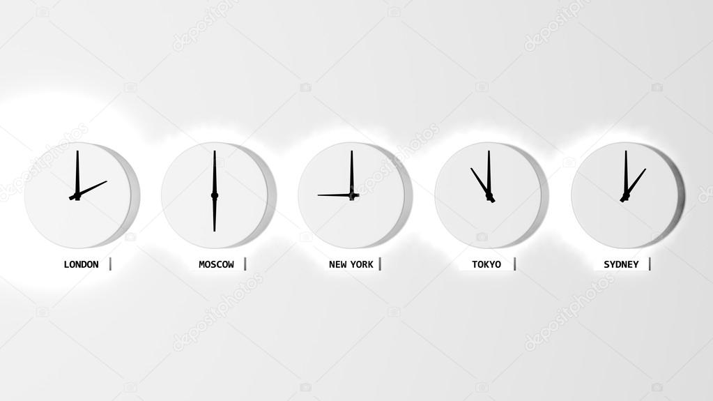 Time zone clocks Stock Photo by ©viperagp 18860309