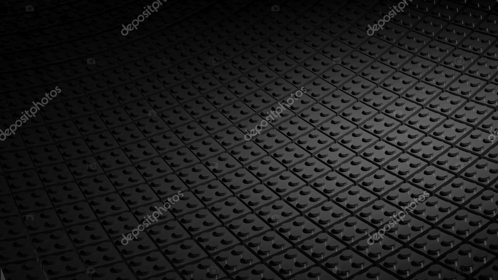 3D minimal black background made of lego blocks — Stock Photo ...