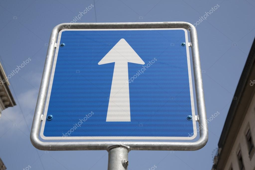 White Arrow on Blue Sign Stock Photo by ©kevers 13540285