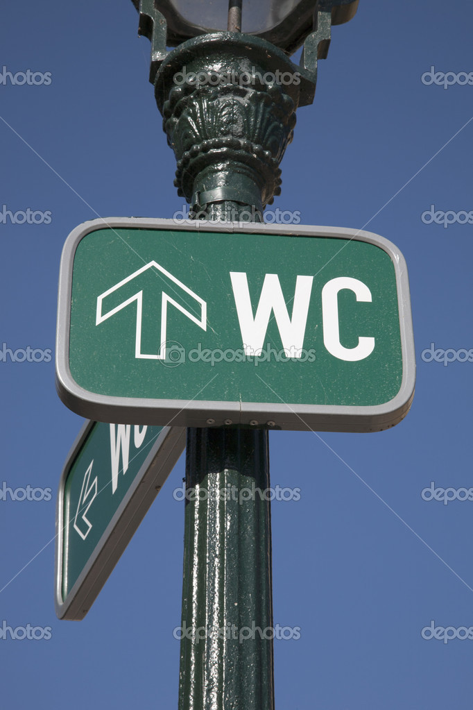 Green WC Sign — Stock Photo © kevers #43816809