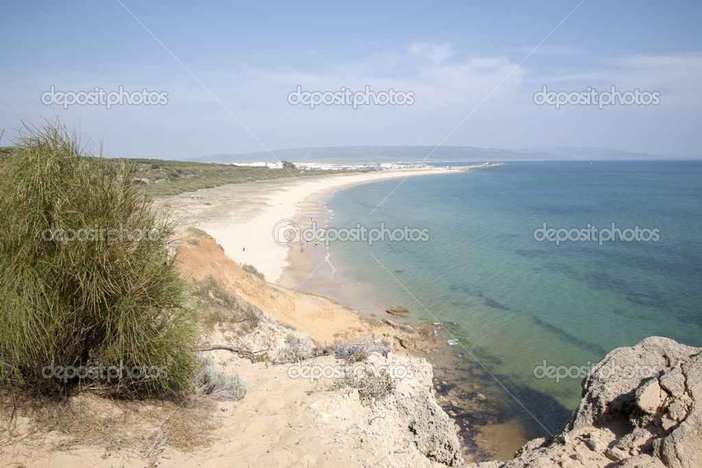 Plage de Barbate, Cadix, Andalousie, Espagne — Photo de stock par ...