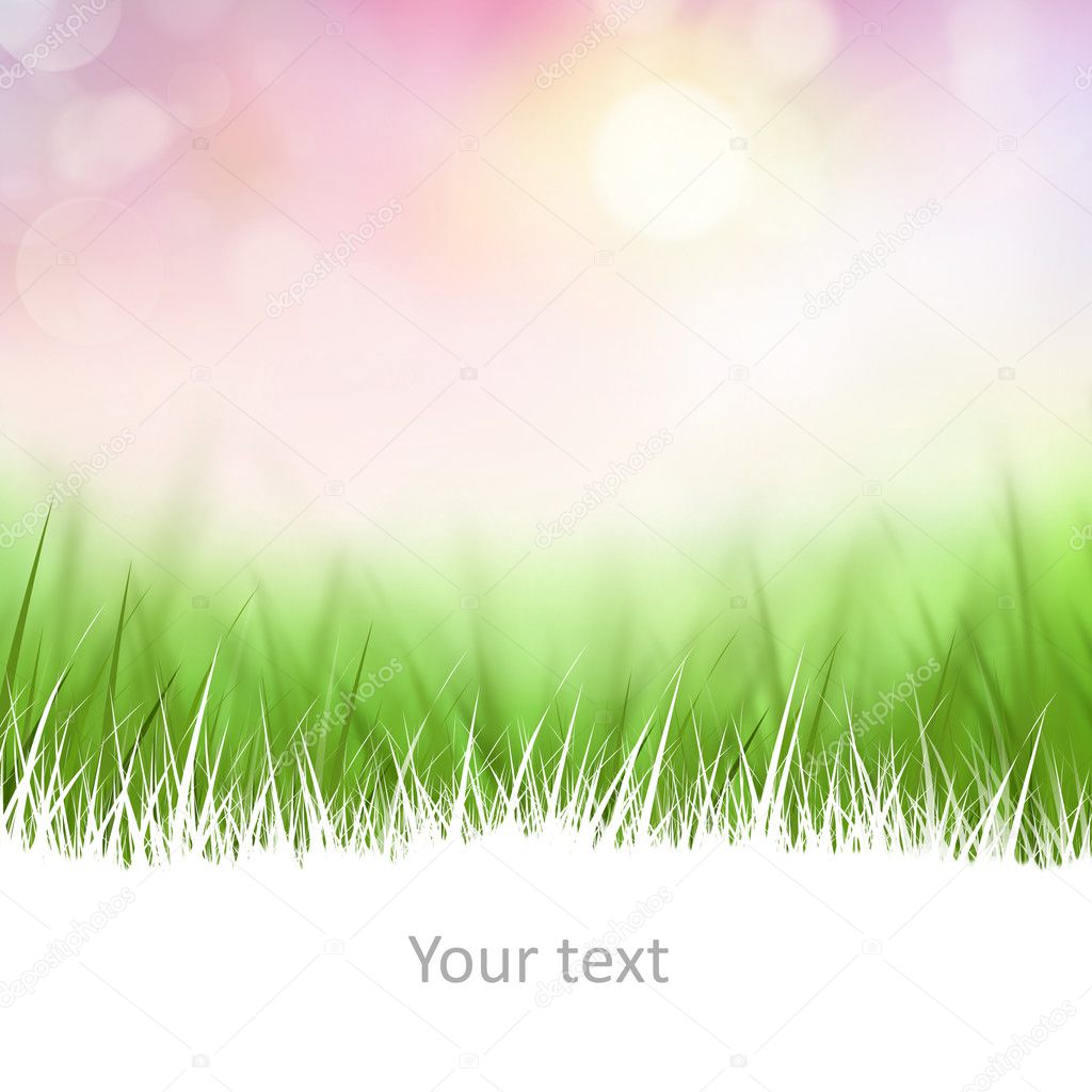 Natural spring and summer background with selective focus and co ...