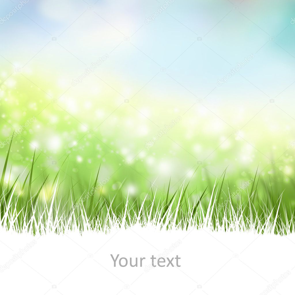 Natural spring and summer background with selective focus and co ...