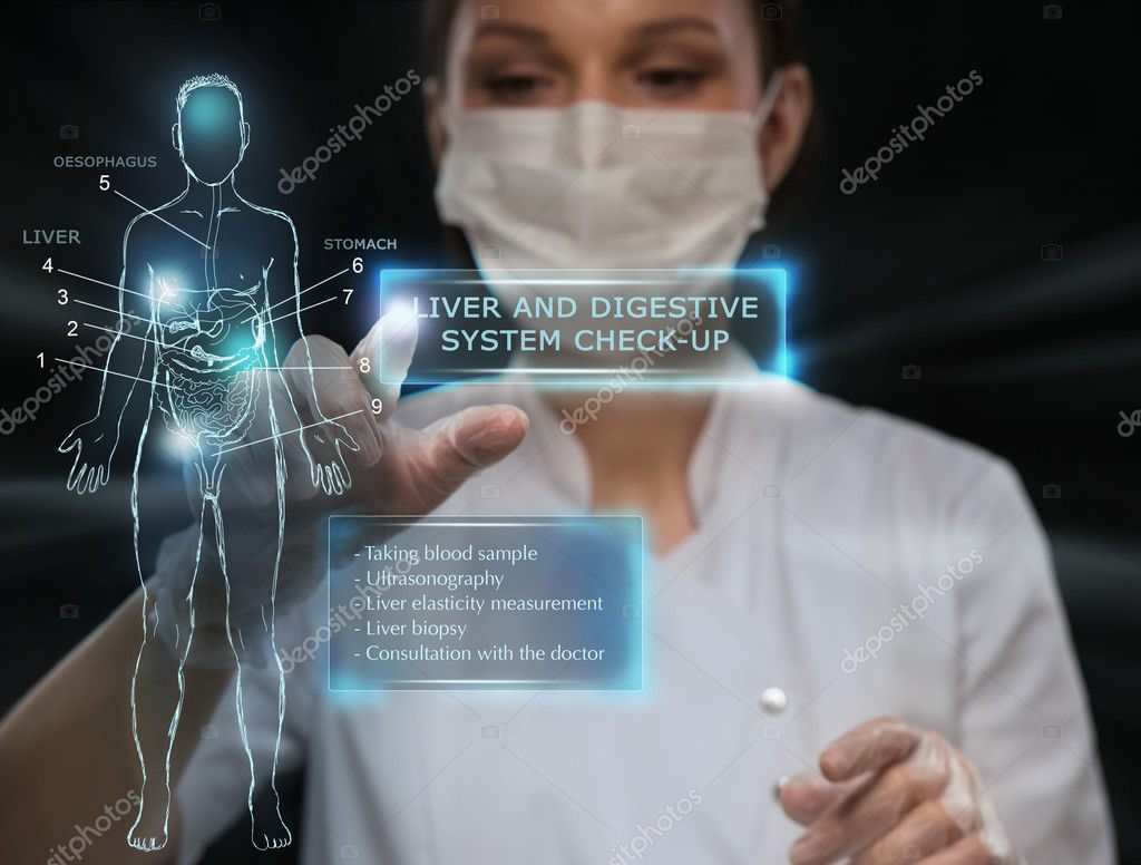 Doctor working virtual interface Stock Photo by ©HASLOO 47326875