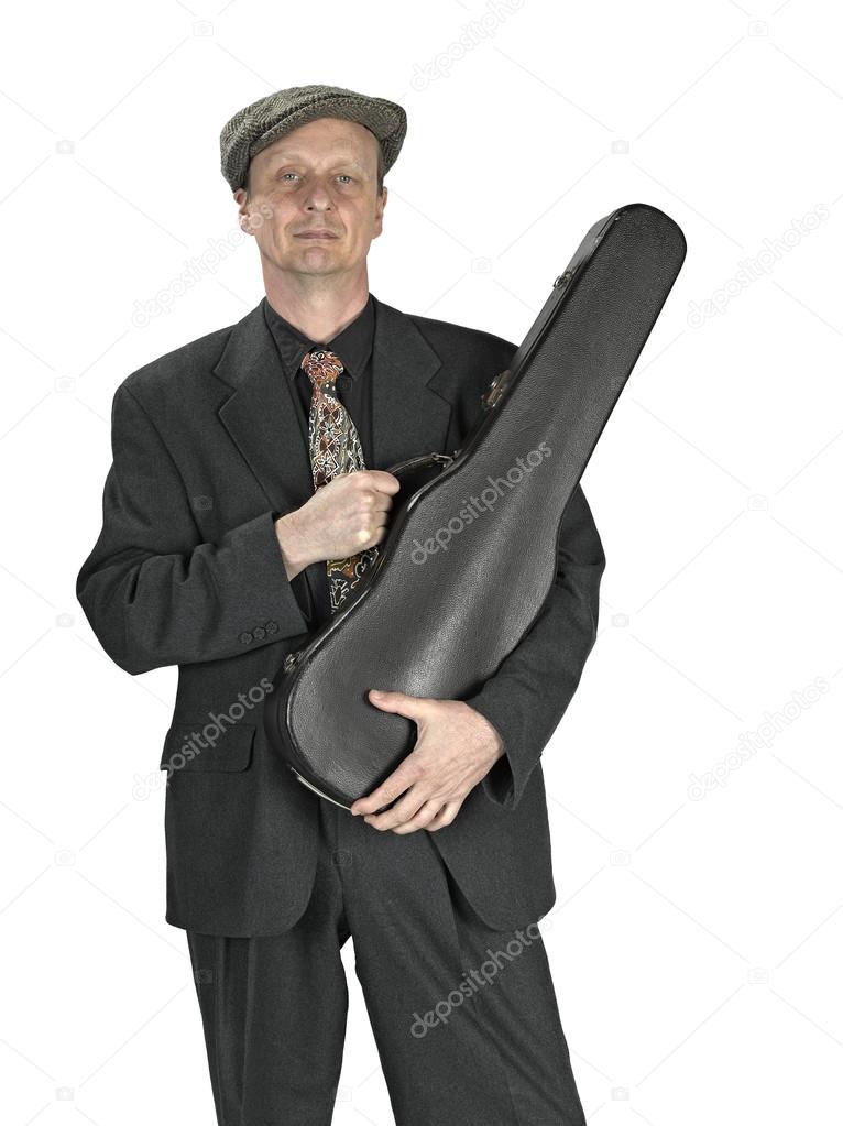 Man with violin case Stock Photo by ©Bombaert 12767383