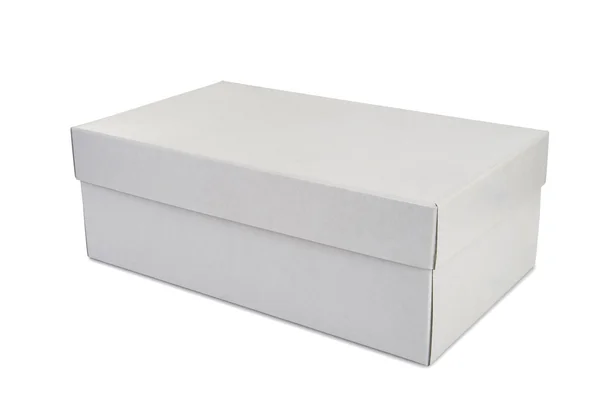 White shoe box isolated on white — Stock Photo © usersam2007 #26323001