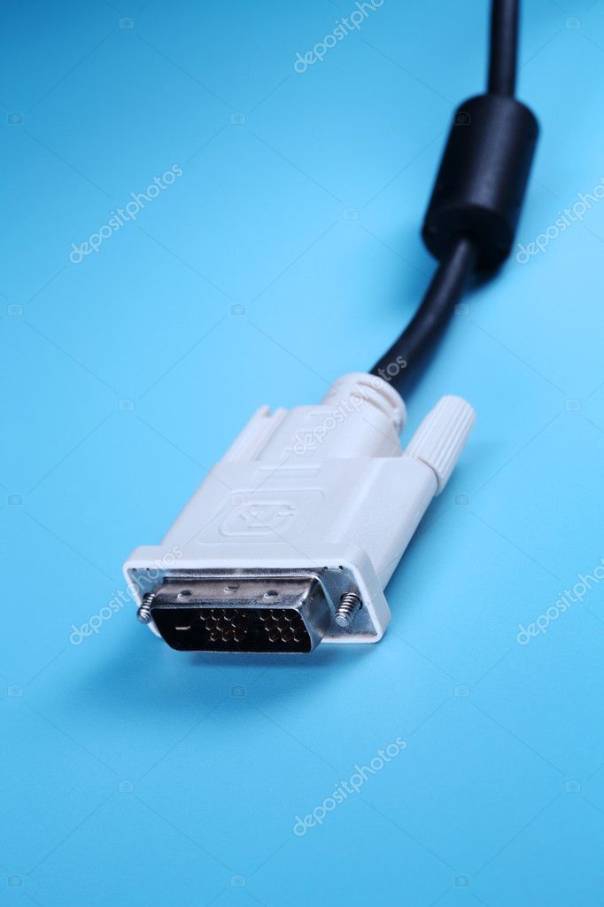 Digital monitor cable Stock Photo by ©eskaylim 12642671