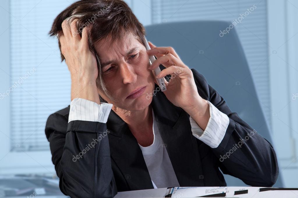 Frustrated phone call Stock Photo by ©dteurope 40121357