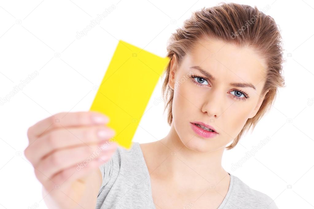 Yellow card — Stock Photo © macniak #39603753