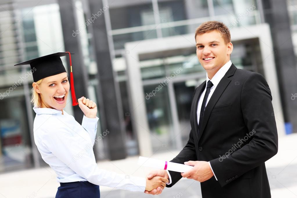 Student at graduation ceremony — Stock Photo © macniak #50968631