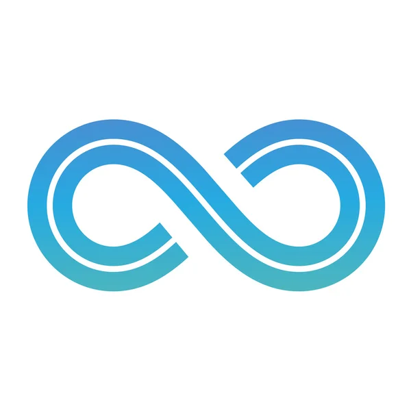 Blue Shaded and Thick Infinity Symbol Illustration Stock Photo by ...
