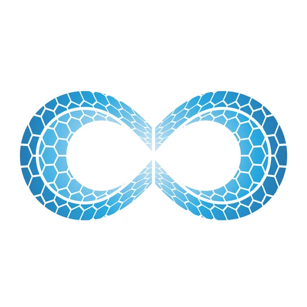 Blue Shaded and Thick Infinity Symbol Illustration Stock Photo by ...