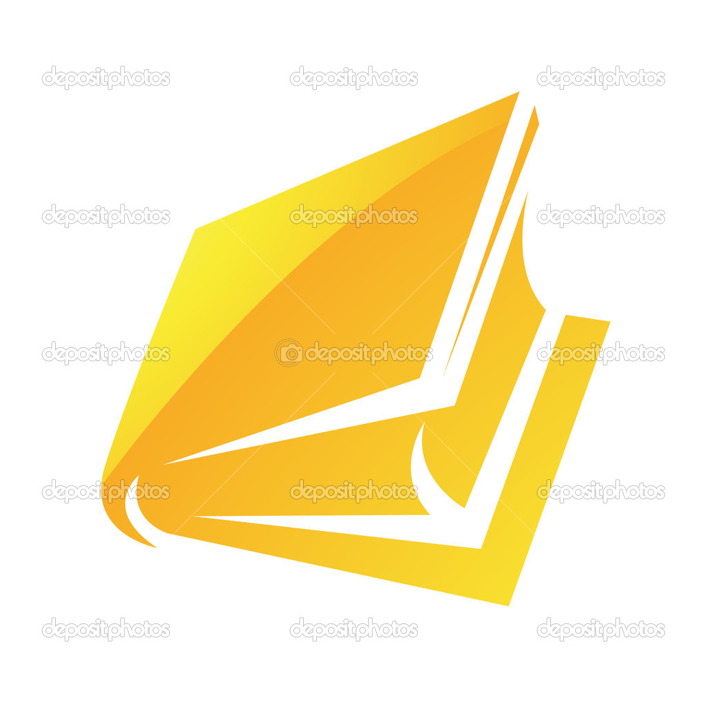 Yellow Glossy Book Icon Stock Vector by ©cidepix 35466289